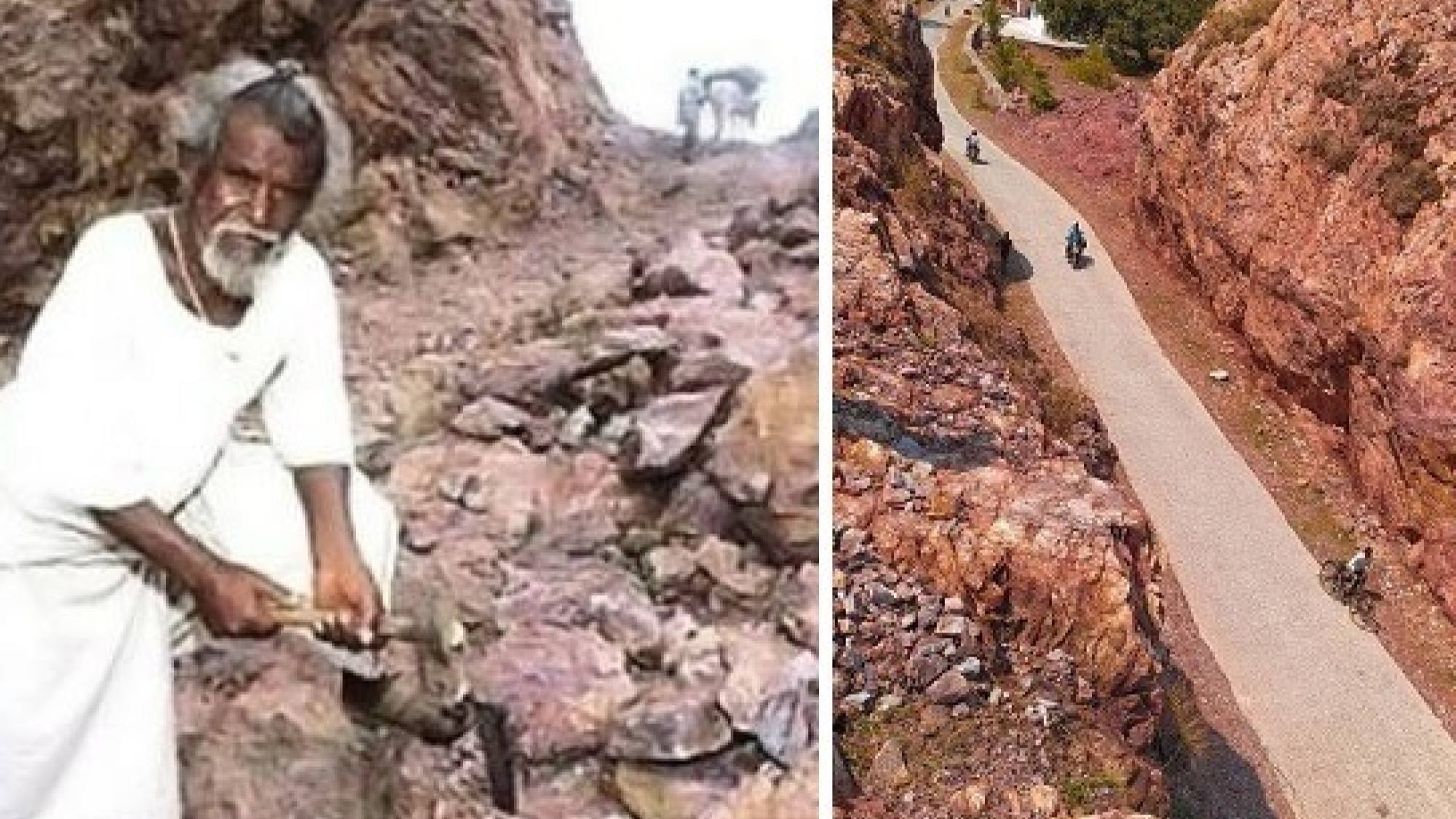 Dashrath Manjhi abrió una montaña para construir un camino