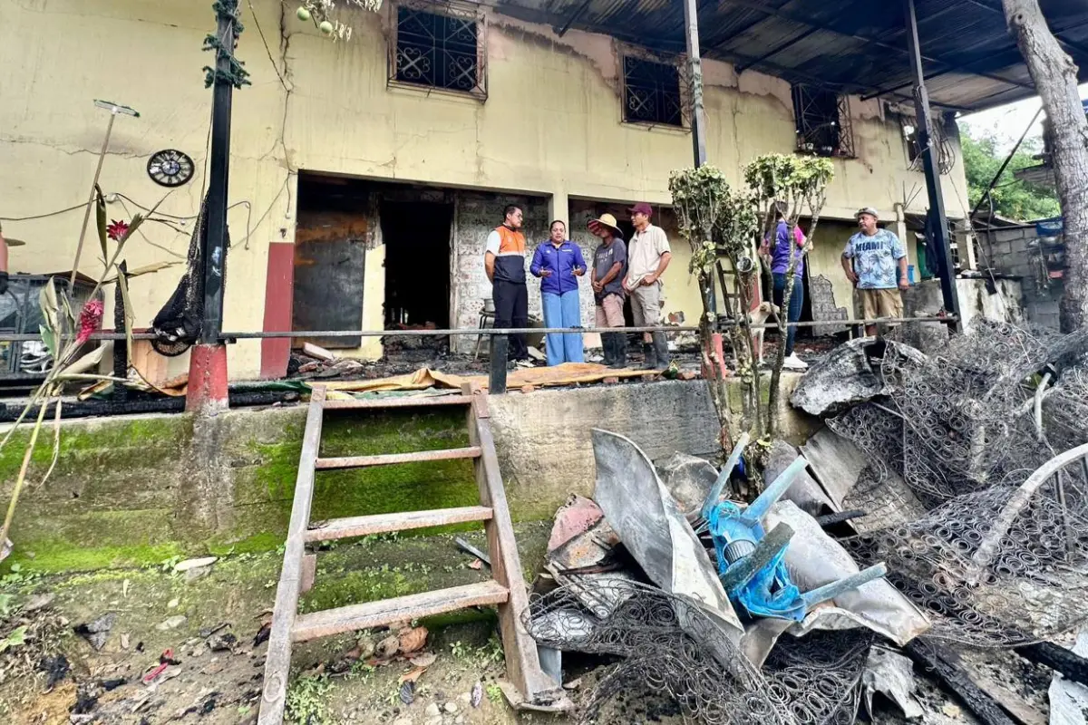 Ayuda humanitaria a familia afectada por incendio en Paján