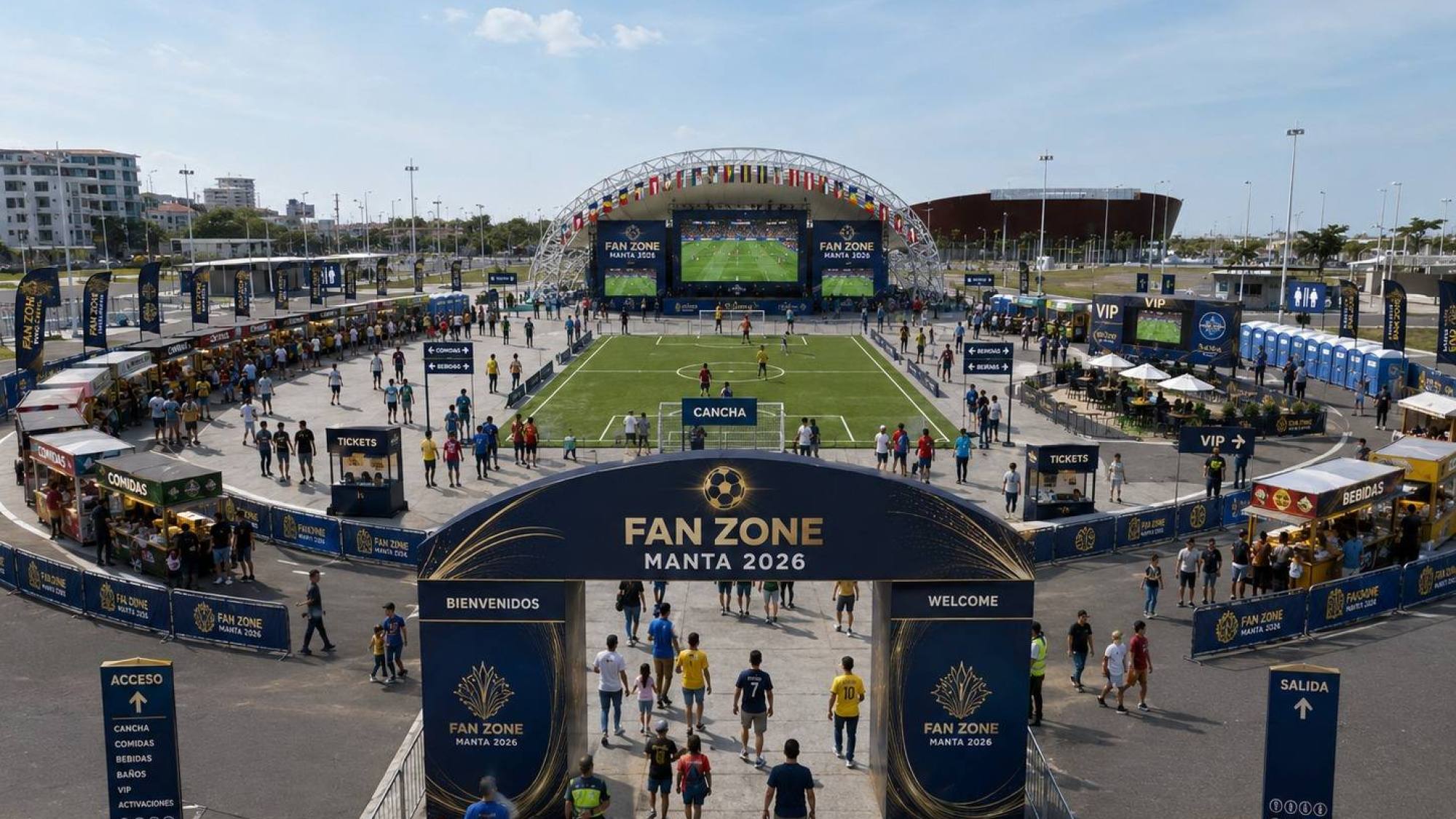 Fan Zone Manta: Disfruta los 104 partidos del Mundial 2026