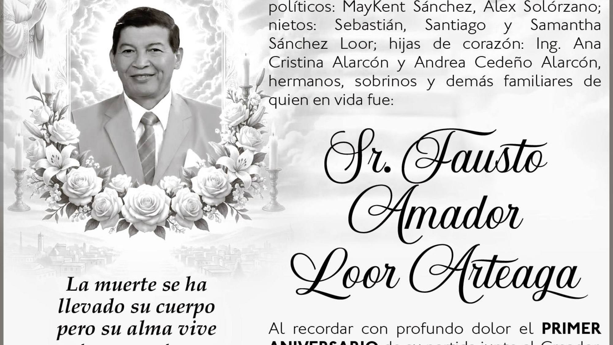 MISA FAUSTO AMADOR LOOR ARTEAGA